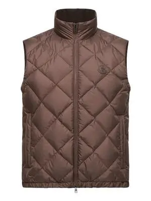 Moncler Chobe Puffer Vest - Brown