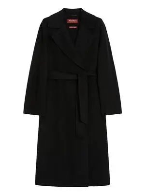 Max Mara Wool Cashmere And Silk Coat Black