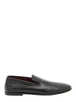 Dolce & Gabbana Leather Slipper Loafers - Nero