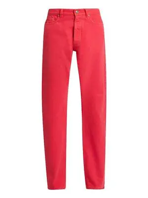 Versace Straight Midi-rise Jeans - Red