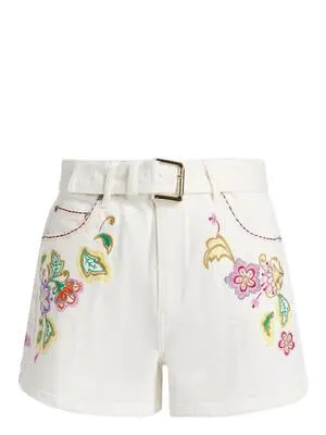 Cinq À Sept Jardin Boheme Belted Ceil Shorts - Scour Multi