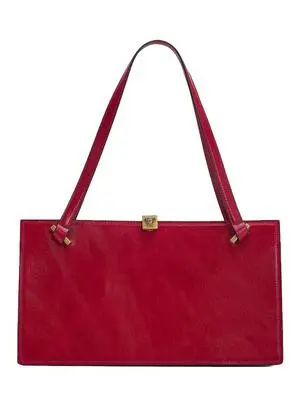 Versace La Vacanza Severine Leather Tote - Fire