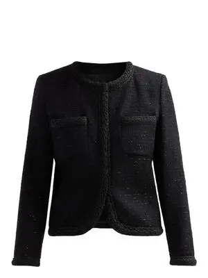 Fabiana Filippi Sequined Virgin Wool-blend Blazer - Nero
