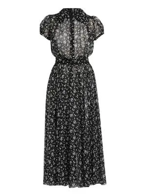 Dolce & Gabbana Chiffon Silk Floral Shirtdress - Multi