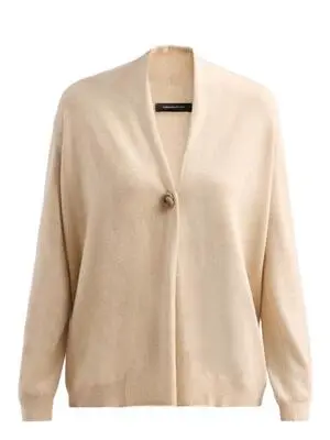 Fabiana Filippi Platinum Virgin Wool-blend Cardigan - Vimini