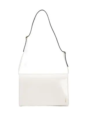 JIL SANDER Small Leather File Bag - Eggshell