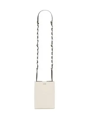 JIL SANDER Tangle Small Leather Crossbody Bag - Eggshell