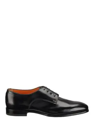 Santoni Archer Leather Oxfords Black