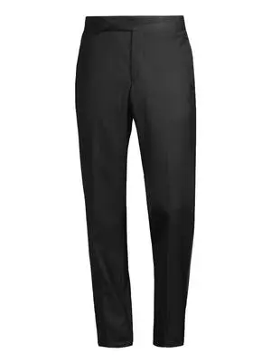 Emporio Armani Wool Tuxedo Pants - Black
