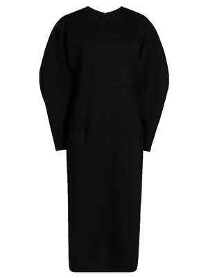 Carolina Herrera Arc Crewneck Midi-dress - Black