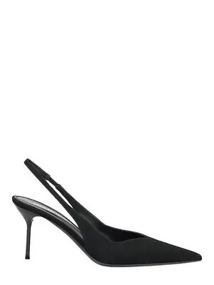 Paris Texas Lidia 70mm Slingback Pumps - Black