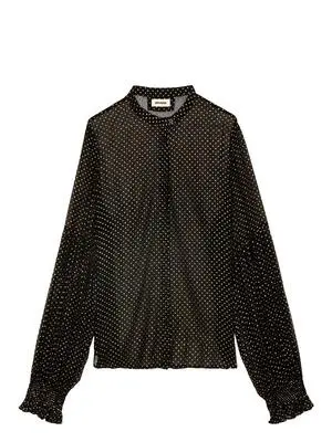 Zadig&Voltaire Tandy Mousseline Sparkle Blouse - Noir