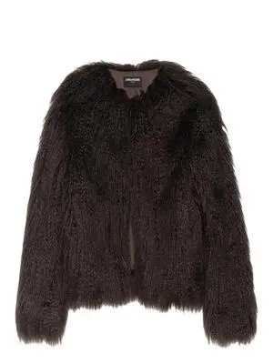 Zadig&Voltaire Freddie Faux-fur Coat - Dark Chocolate