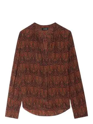 Zadig&Voltaire Tinko Paisley Top - Black