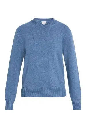 Bottega Veneta Cashmere-blend Crewneck Sweater - Blue