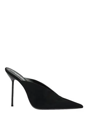 Paris Texas Lidia 105mm Suede Mules - Black