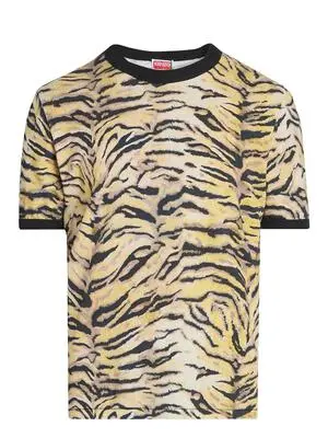 Kenzo Tiger Slim-fit T-shirt - Marigold