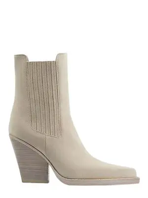 Paris Texas Dallas 100mm Suede Ankle Boots - Angora