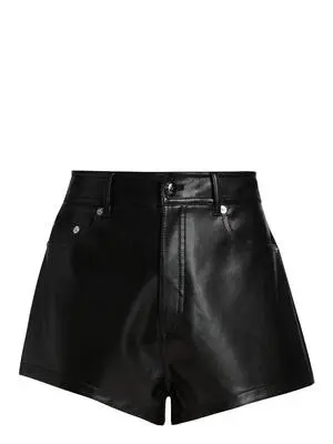 CINQ À SEPT Dani Faux Leather Shorts