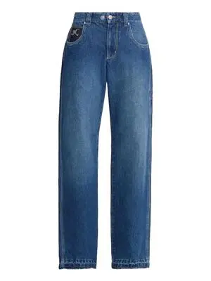 Isabel Marant Étoile Jeyda Cotton Wide-leg Jeans - Blue