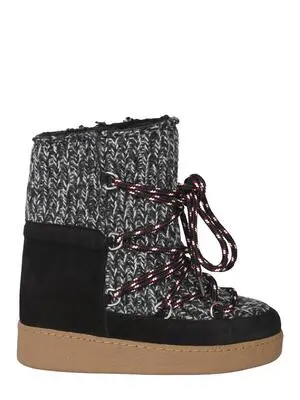 ISABEL MARANT ÉTOILE Nowles 40mm Shearling-lined Wool Platform Boots