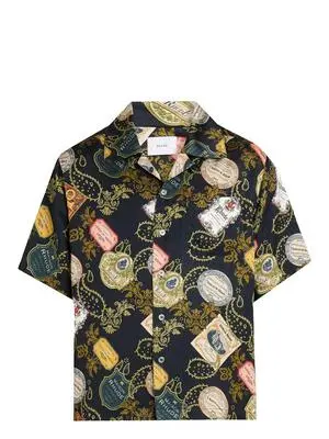 Rhude Vin Bandana-print Camp Shirt - Black Multi
