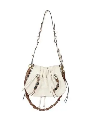 Isabel Marant Étoile Bolton Leather Shoulder Bag - Chalk