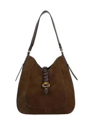 Isabel Marant Étoile Altay Hobo Suede Hobo Bag - Bronze