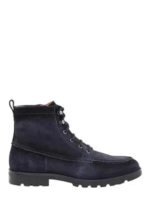 Santoni Flair Suede Boots - Blue