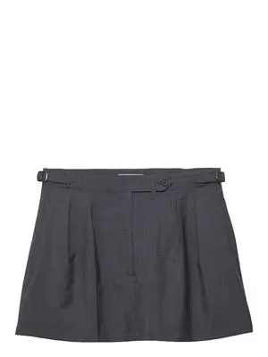 Prada Light Mohair Mini Skirt - Grey