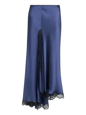 Isabel Marant Étoile Alexandra Silk Slip Maxi Skirt - Midnight