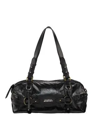 Isabel Marant Étoile Tilpa Mini Leather Bowling Bag - Black