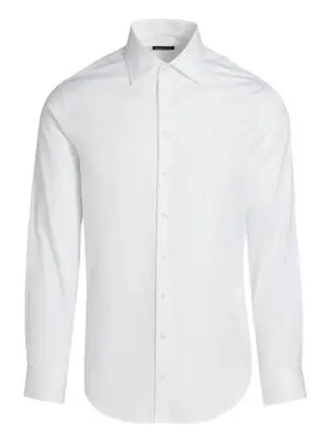Giorgio Armani Cotton Long-sleeve Dress Shirt - White
