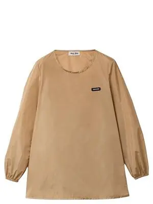 Miu Miu Technical Fabric Dress - Brown