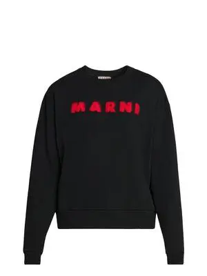 Marni Logo Crewneck Sweatshirt - Black