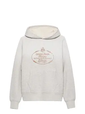 Prada Cotton Fleece Hoodie - Grey
