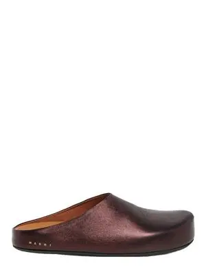 Marni Fussbett Sabot Clogs - Maroon