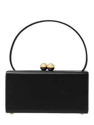 Carolina Herrera Mimi Satin Top Handle Bag - Black