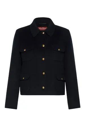 MAX MARA Wool Cashmere And Silk Varsity Jacket