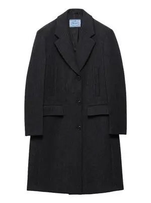 PRADA Single Breasted Double Wool Coat
