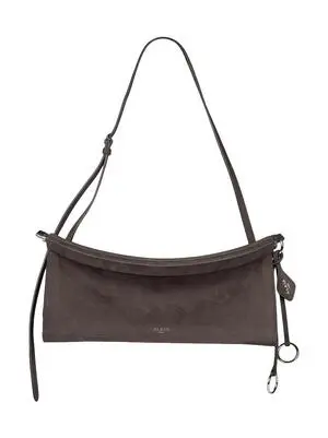 Alaïa Le Click Leather Shoulder Bag Anthracite