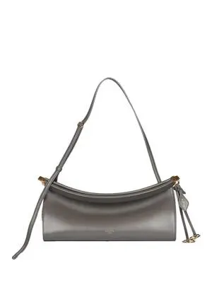 Alaïa Le Click East West Leather Shoulder Bag Acier