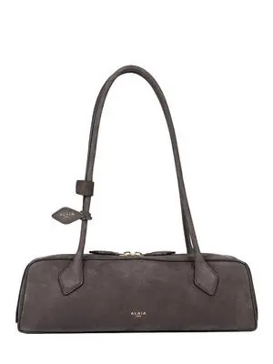 Alaïa Le Teckel Leather Shoulder Bag - Anthracite