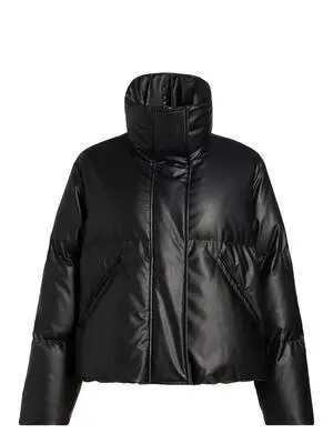 MAISON MARGIELA Faux Leather Down Jacket