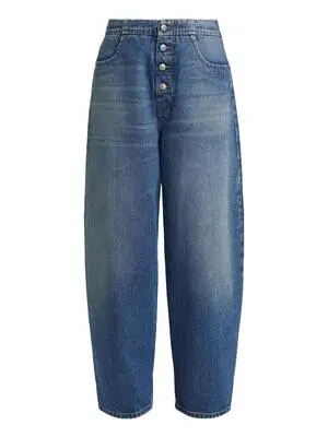 MAISON MARGIELA High-rise Straight-leg Jeans - Medium Blue