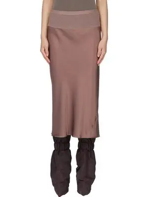 Rick Owens Satin Bias Midi-skirt - Grape