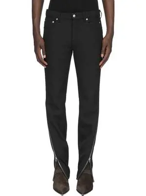 RICK OWENS Vega Wool Zip-cuff Jeans