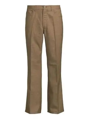 SECOND / LAYER Valluco Glen Plaid Wool Trousers - Checkered