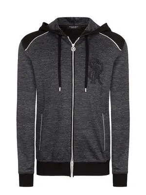 Stefano Ricci Hooded Full Zip Sweater - Dark Grey