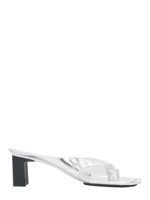 MAISON MARGIELA Anatomic 60mm Leather Mules - Silver